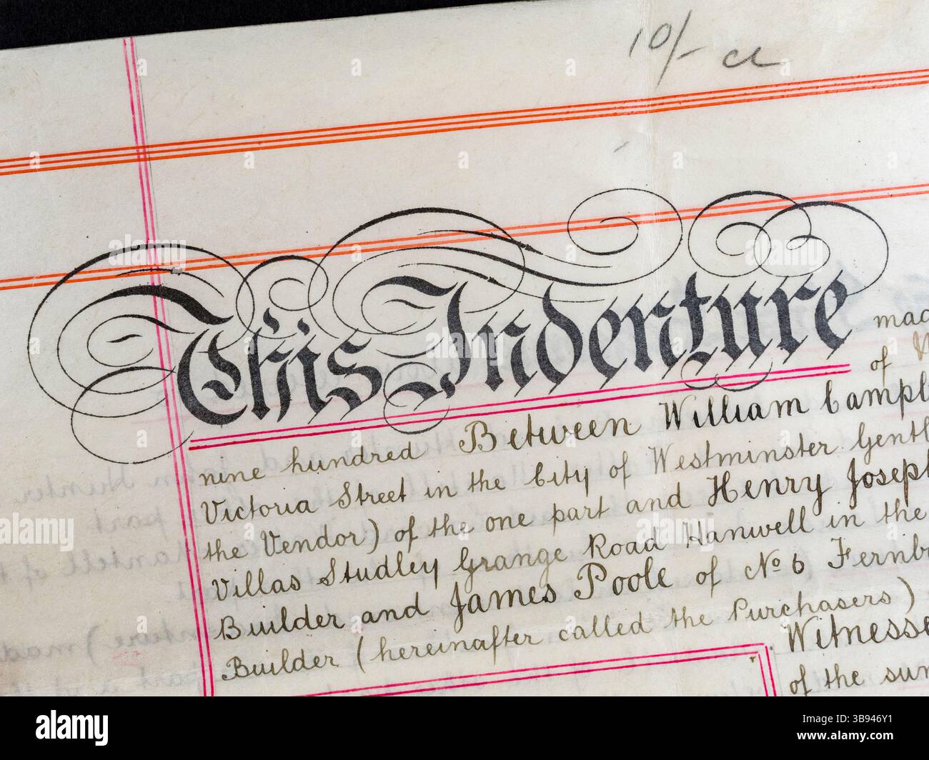 "This Indenture", the opening phrase in a UK property deed of ...