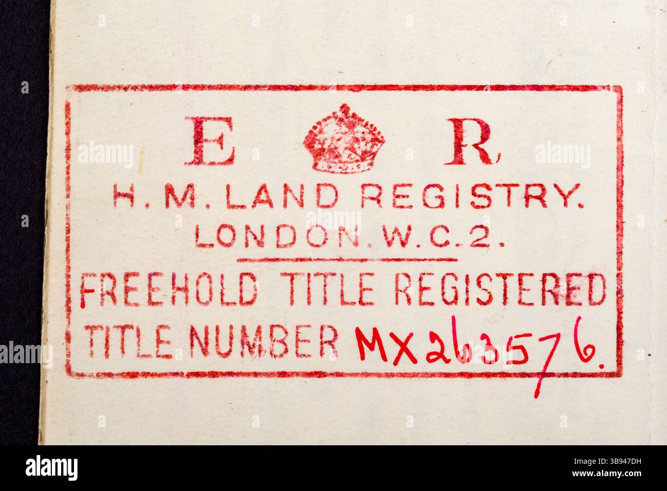 Freehold title stamp hi-res stock photography and images - Alamy