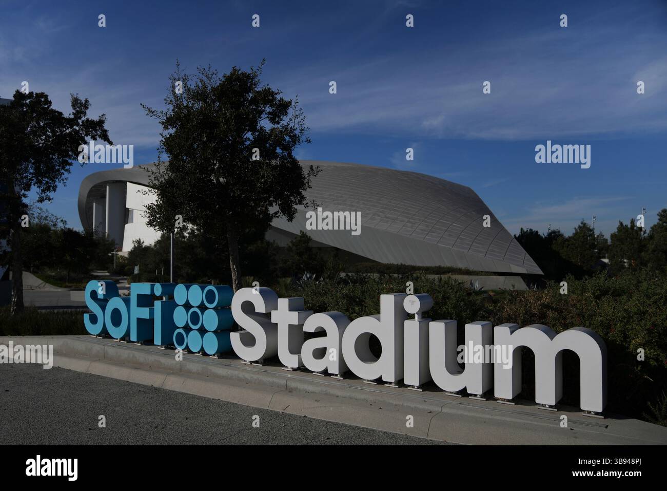 FILE - The exterior of SoFi Stadium is seen before an NFL football game ...