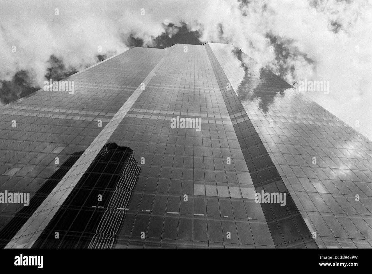 22 Bishopsgate new skyscraper in the City of London UK, looking upwards ...
