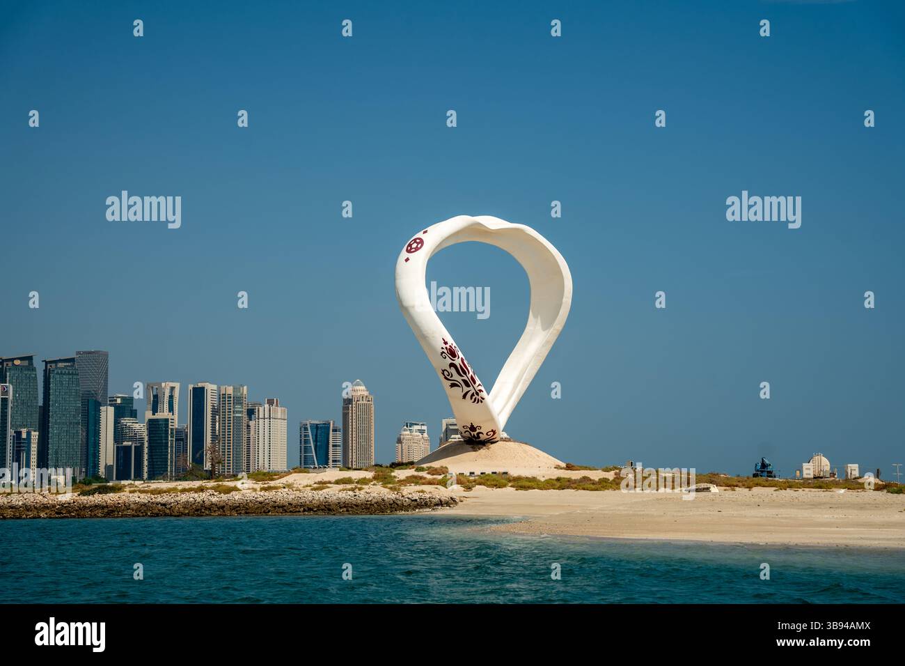 Hamad Harbor in Doha, Qatar, is a major port and a hub for maritime ...