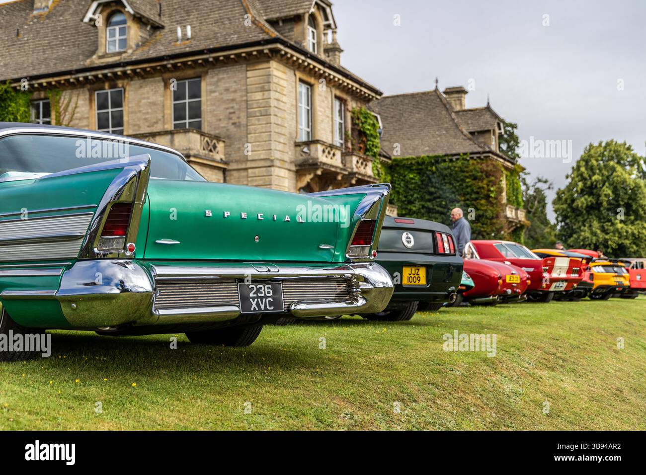 Bristol, UK- August 11, 2024: American Truck and Muscle car V8 Engine ...