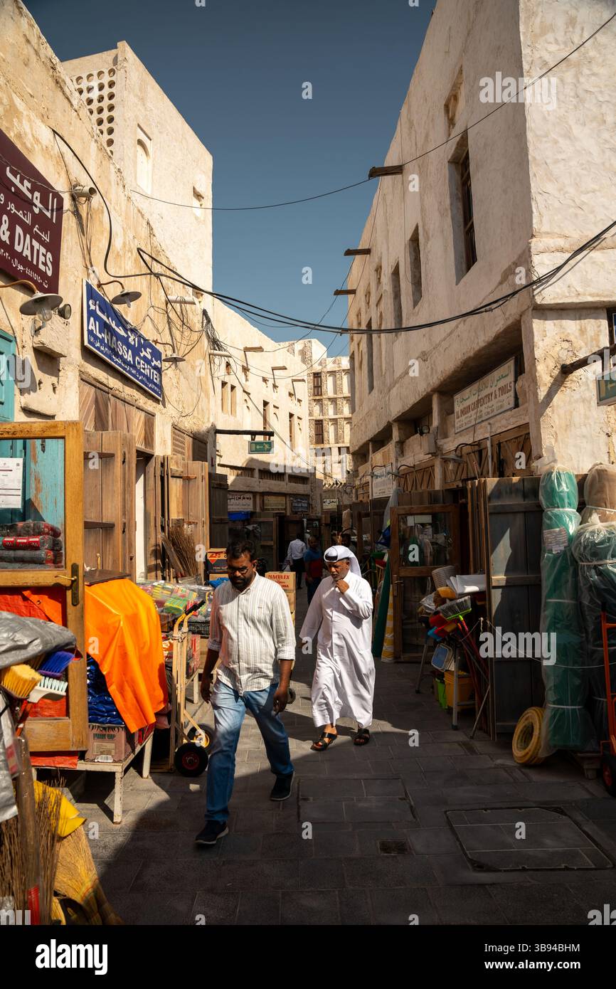 Souq Waqif in Doha, Qatar, is a vibrant and historic market known for ...