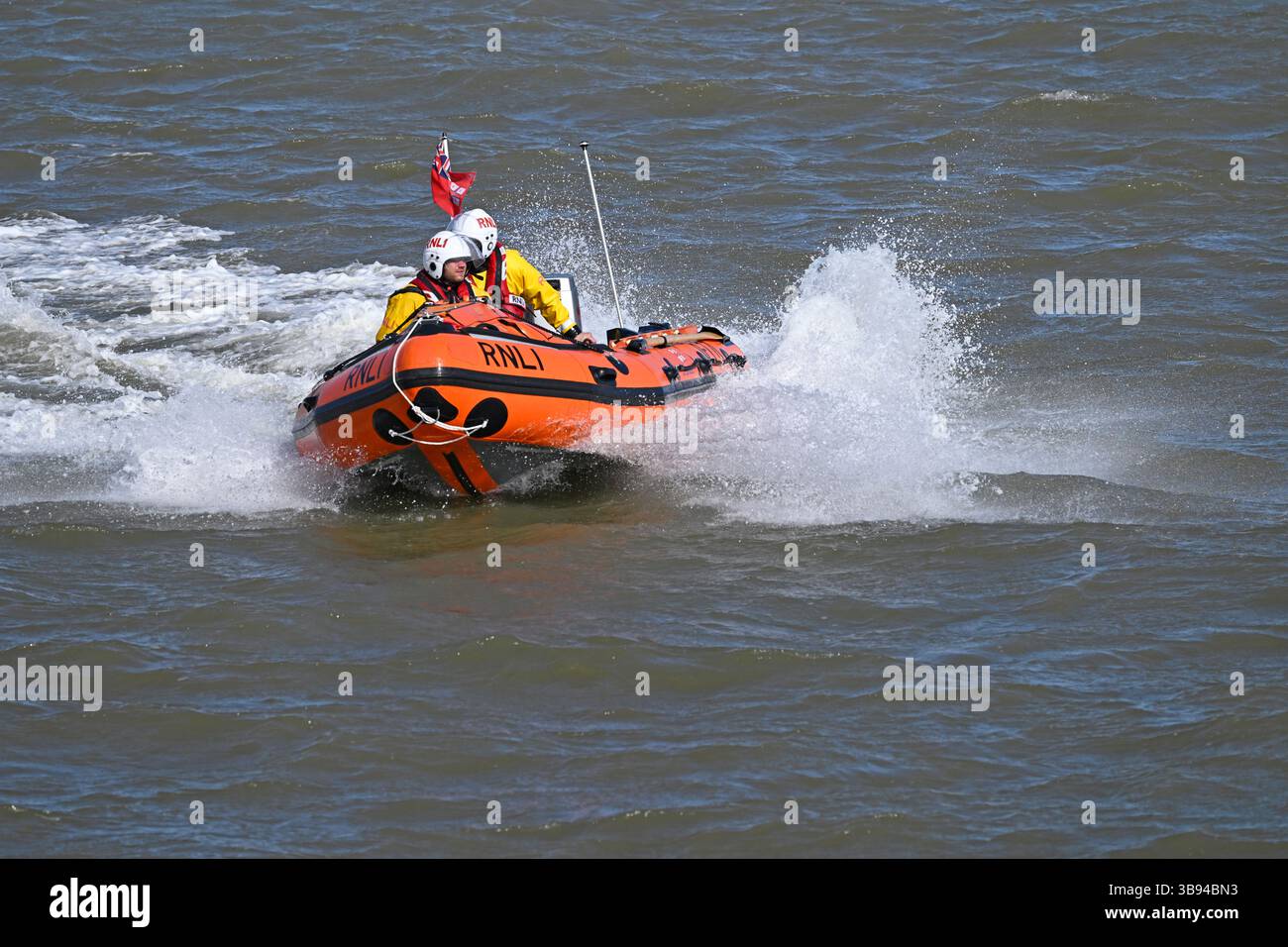05 May 2025. The D Class (D-771) lifeboat undertaking demonstration ...