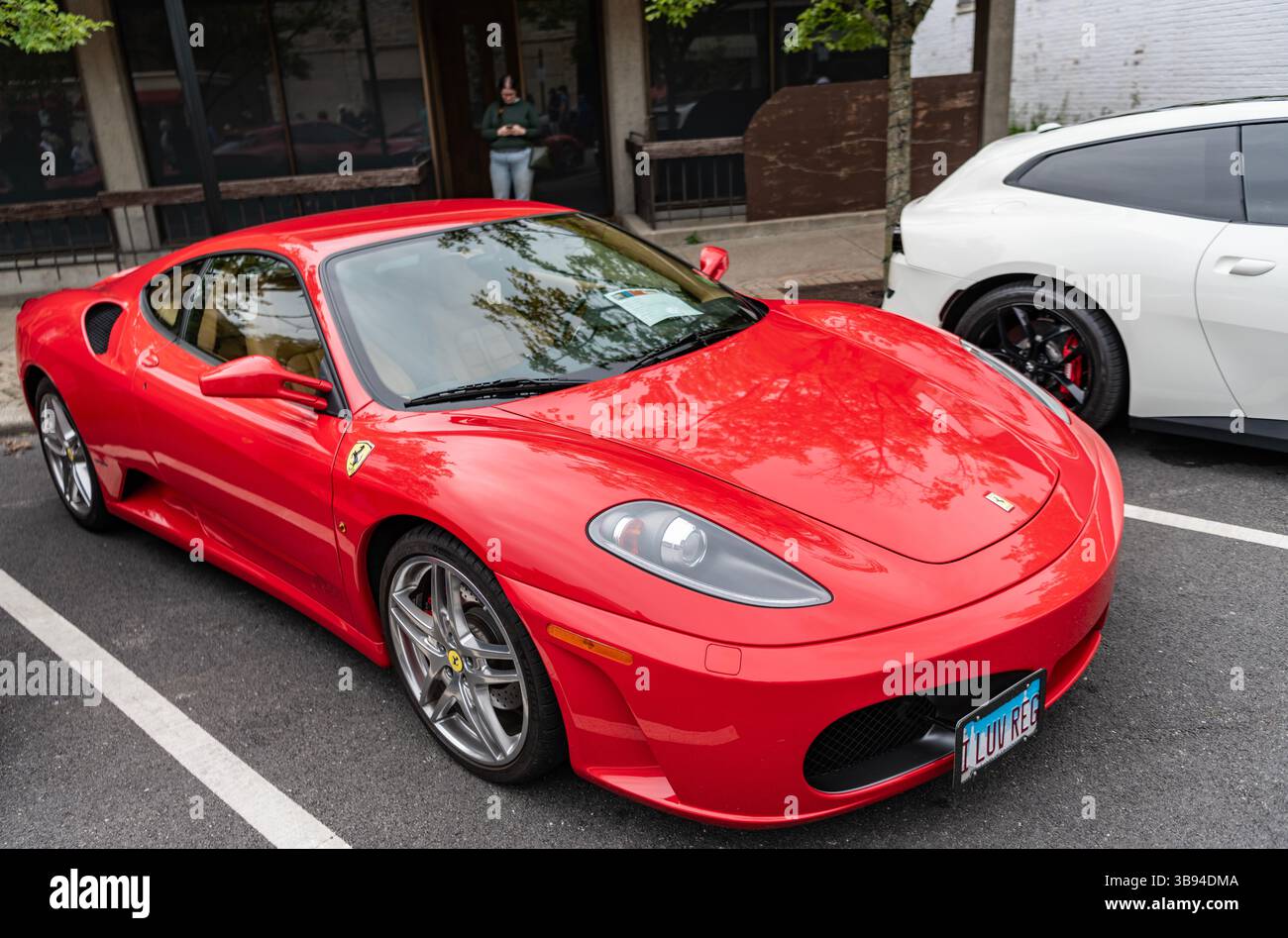 Chicago, Illinois - September 29, 2024: Ferrari F430 red color. Ferrari ...