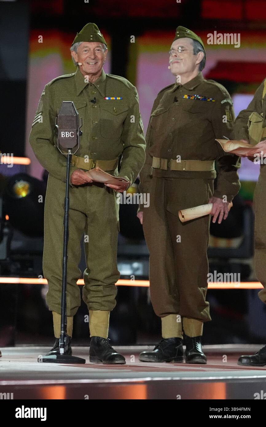 A tribute to Dad's Army with Nigel Havers as Sergeant Wilson (left) and ...