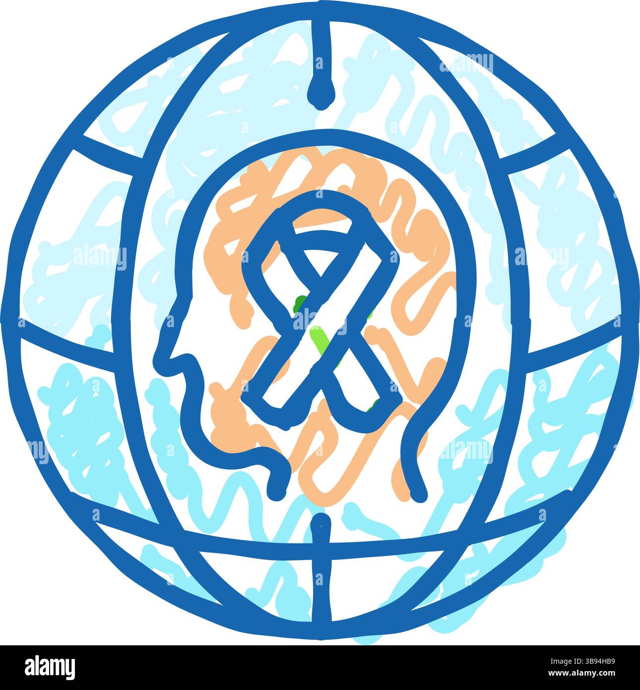 autism awareness world day icon doodle illustration Stock Vector Image ...