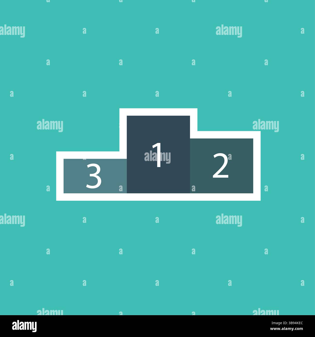 Winners podium ranking icon. Vector illustration Stock Vector Image ...