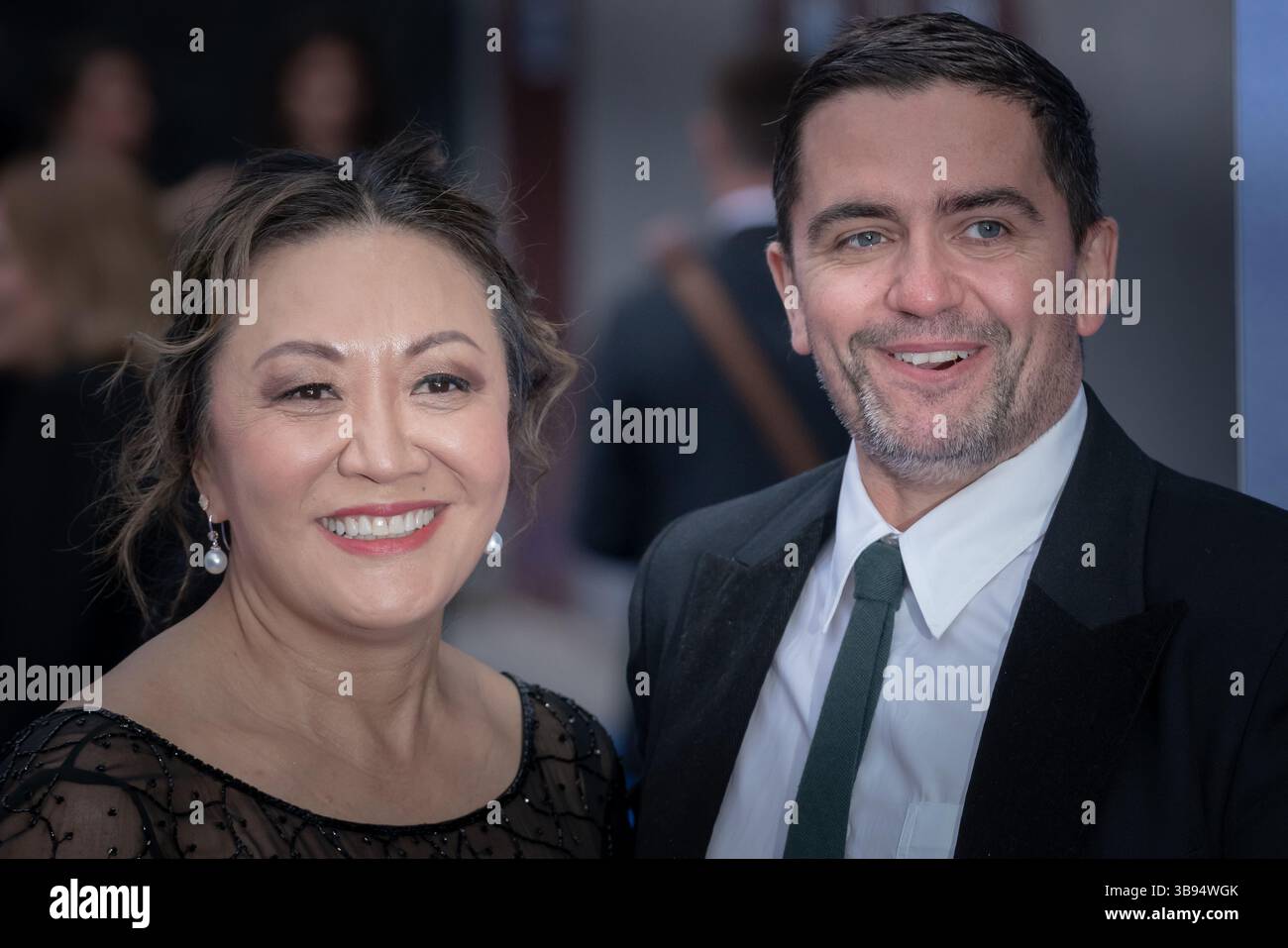 Janet Han Vissering and Tom McDonald attend the "Ocean With David ...