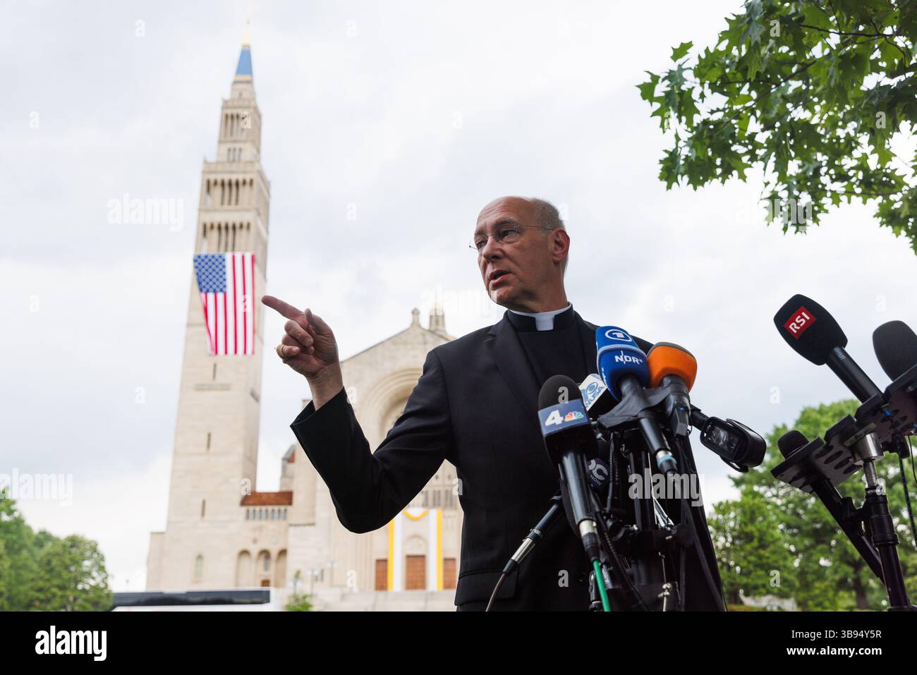 Reverend Monsignor Walter Rossi, Rector of the Basilca of the National ...