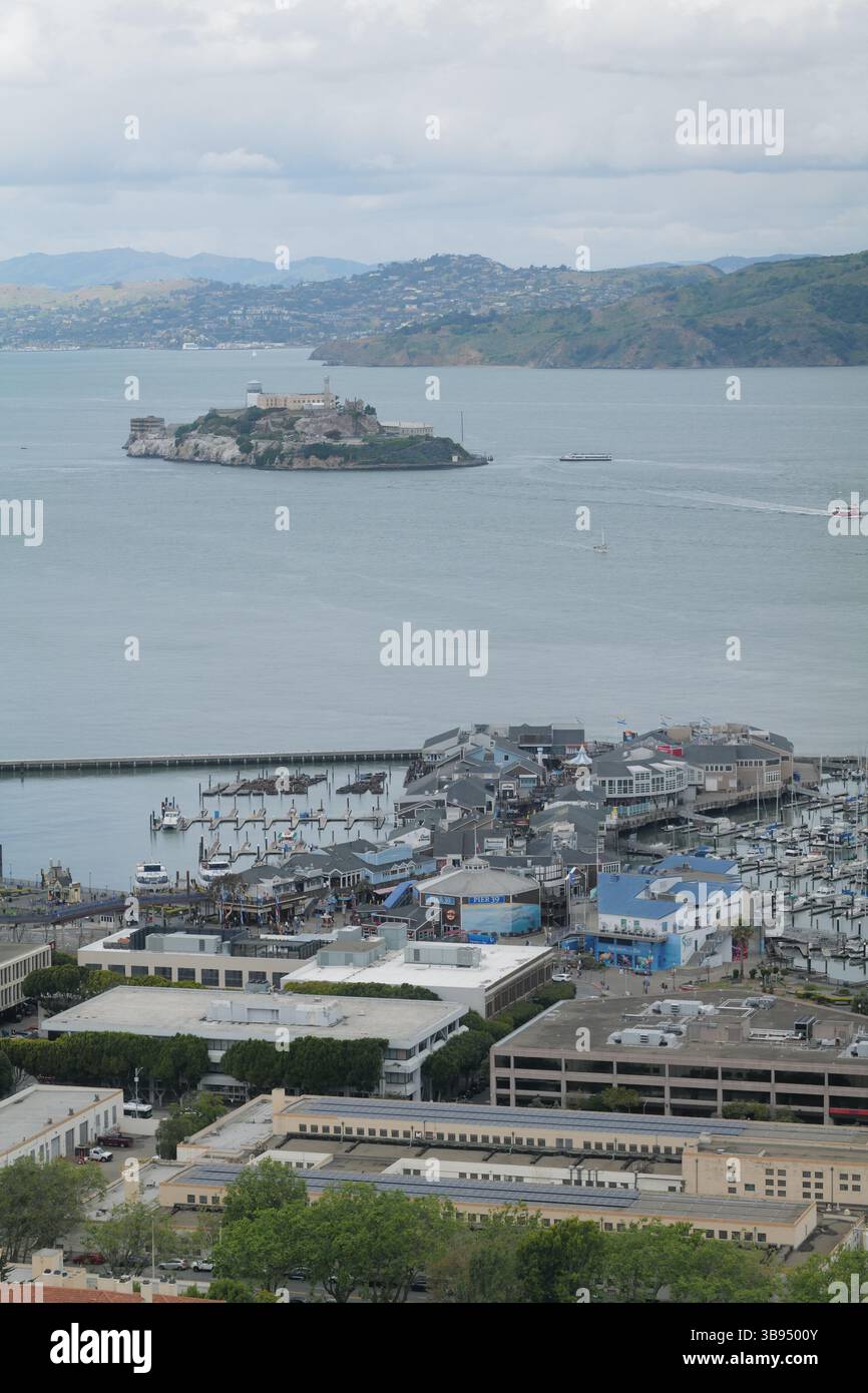 The notorious Alcatraz Island and maximum-security federal penitentiary ...