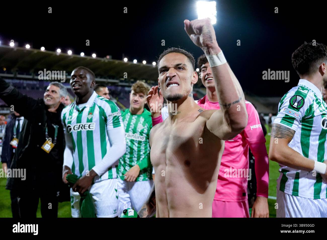 Florence, Italy. 08th May, 2025. Antony Matheus dos Santos of Real ...