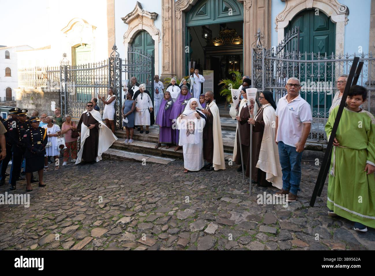 Salvador, Bahia, Brazil - April 18, 2025: Catholic priests and ...