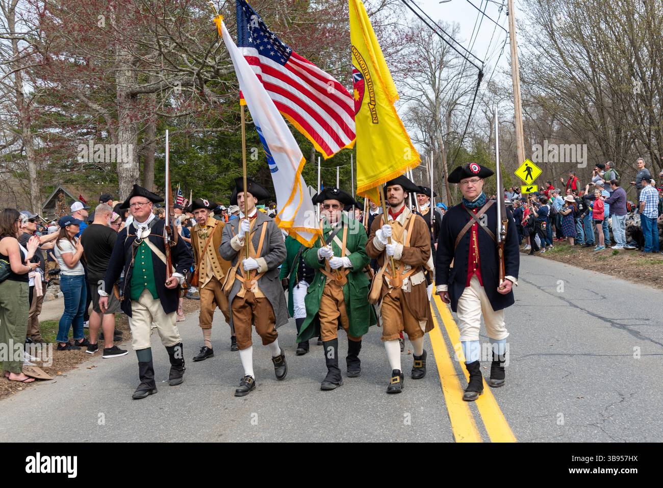 Patriots Day parade and ceremonies celebrating the 250th anniversary of ...