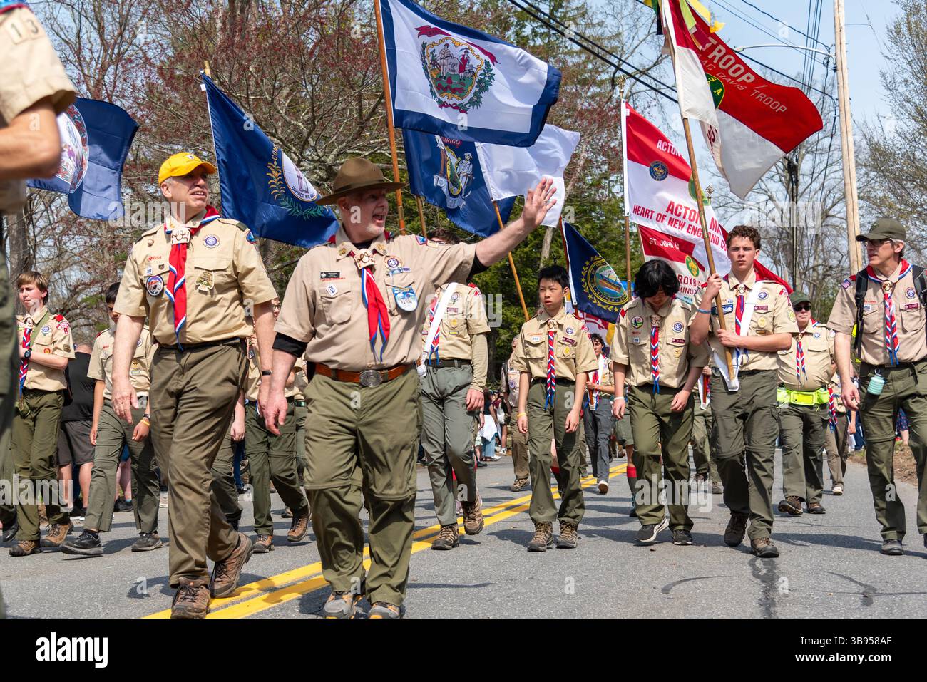 Patriots Day parade and ceremonies celebrating the 250th anniversary of ...