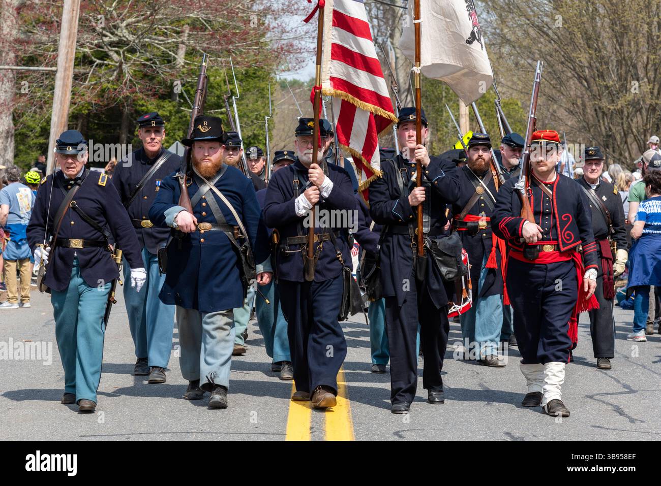 Patriots Day parade and ceremonies celebrating the 250th anniversary of ...