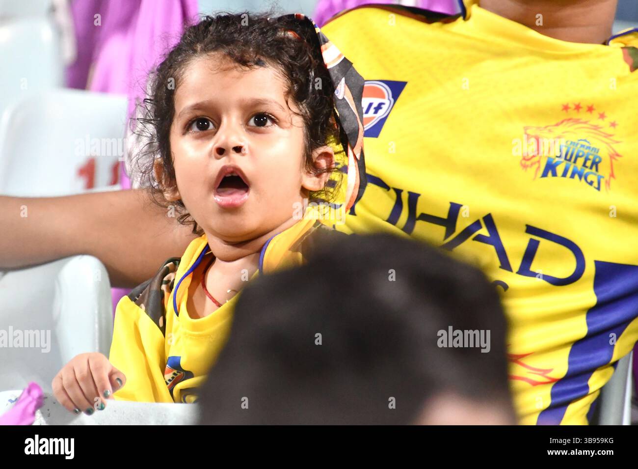 Kolkata, India. 08th May, 2025. Fans from both the Chennai Super Kings ...