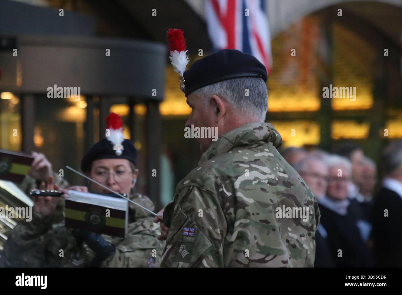 Veterans, Band of the Royal Regiment of Fusiliers and members of the ...