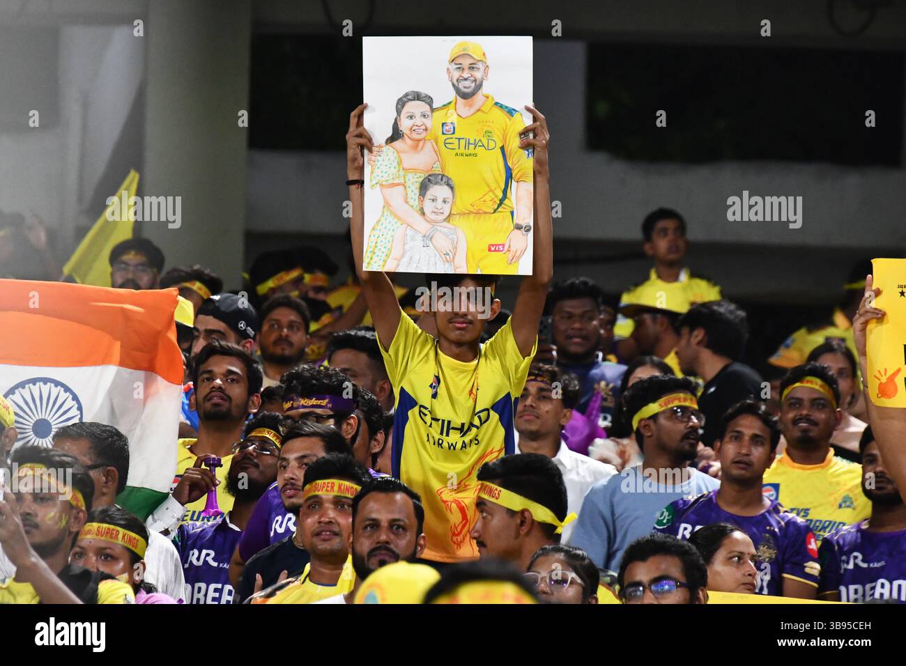 May 8, 2025, Kolkata, West Bengal, India: Fans from both the Chennai ...