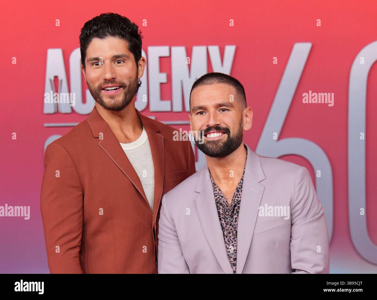 Dan Smyers, left, and Shay Mooney of Dan + Shay arrive at the 60th ...