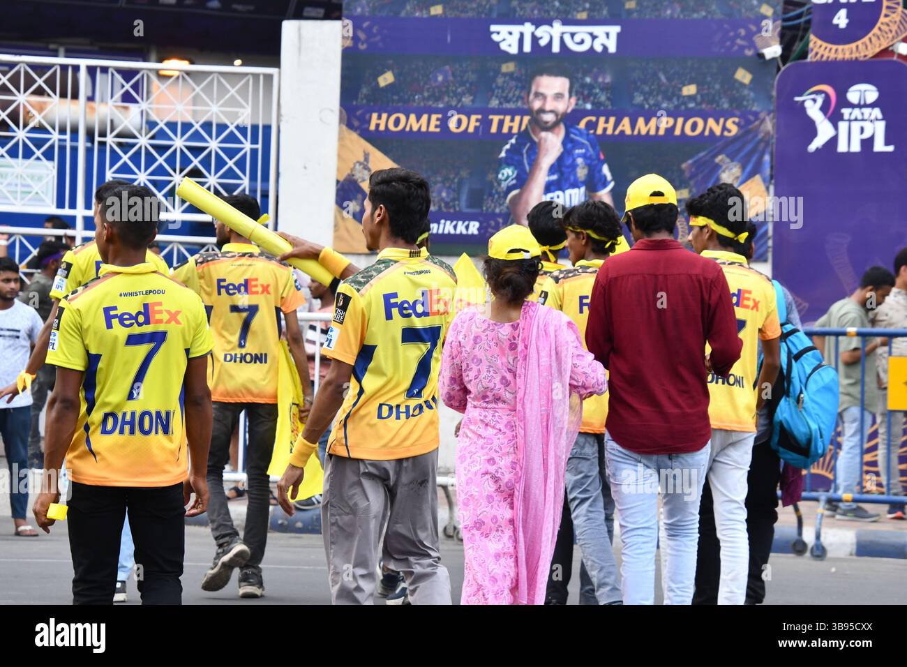 May 8, 2025, Kolkata, West Bengal, India: Fans from both the Chennai ...
