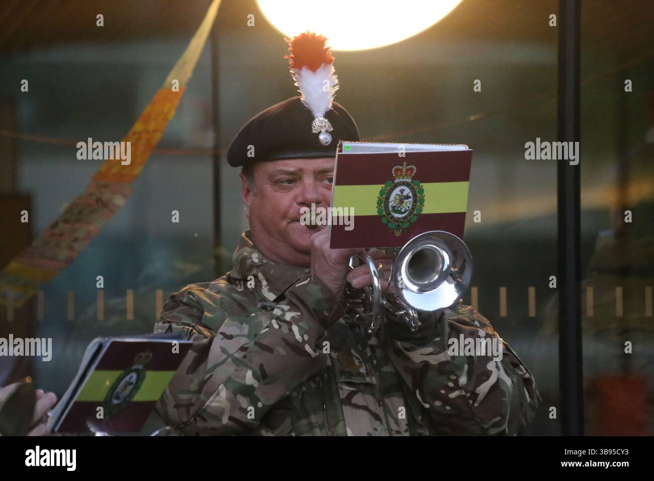 Veterans, Band of the Royal Regiment of Fusiliers and members of the ...