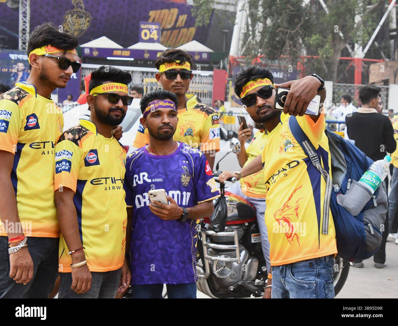 May 8, 2025, Kolkata, West Bengal, India: Fans from both the Chennai ...