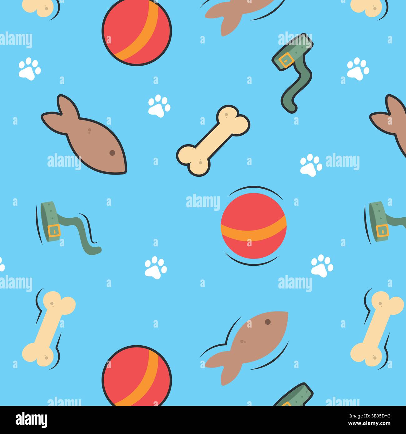 Fish ball bone collar mix. Vector illustration Stock Vector Image & Art ...