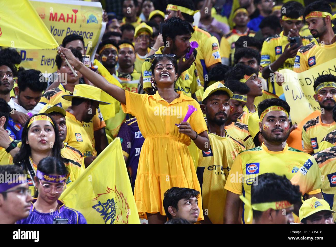 May 8, 2025, Kolkata, West Bengal, India: Fans from both the Chennai ...