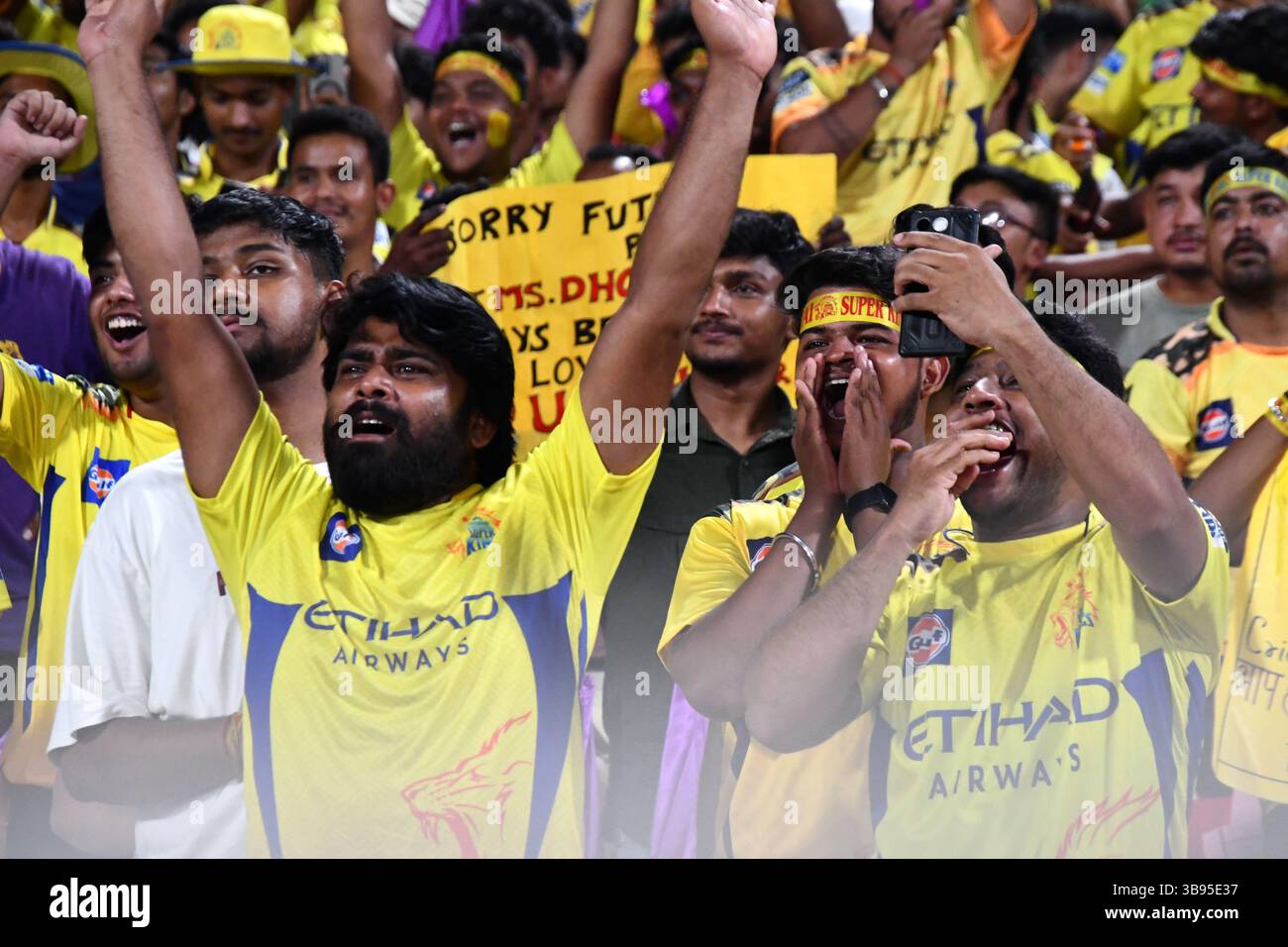May 8, 2025, Kolkata, West Bengal, India: Fans from both the Chennai ...
