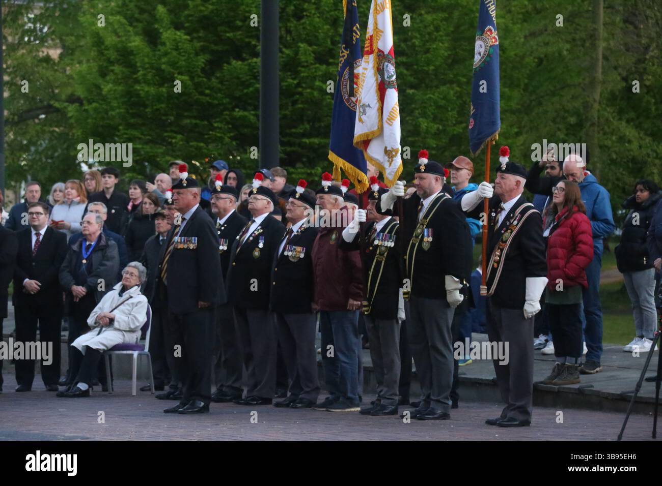 Veterans, Band of the Royal Regiment of Fusiliers and members of the ...