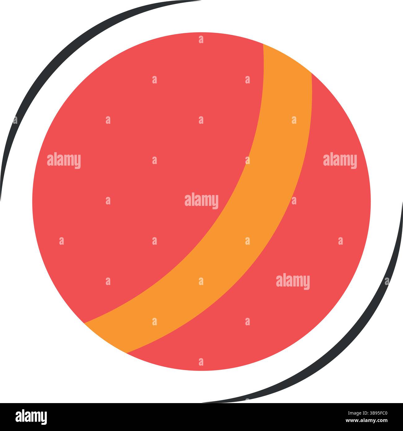 Red bouncing ball. Vector illustration Stock Vector Image & Art - Alamy