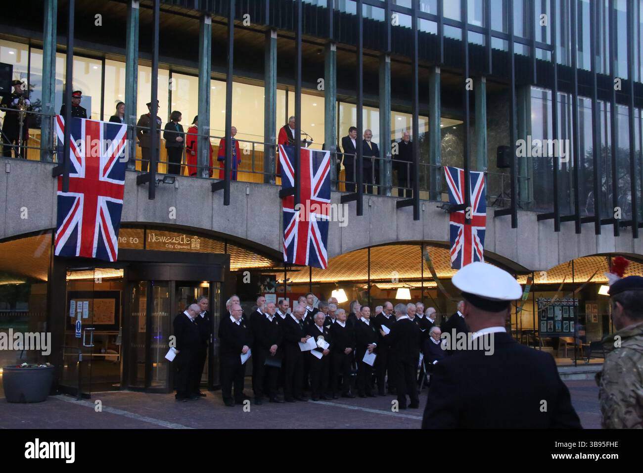 Veterans, Band of the Royal Regiment of Fusiliers and members of the ...