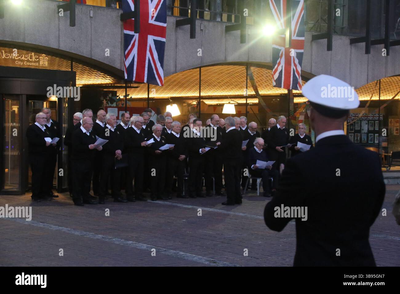 Veterans, Band of the Royal Regiment of Fusiliers and members of the ...