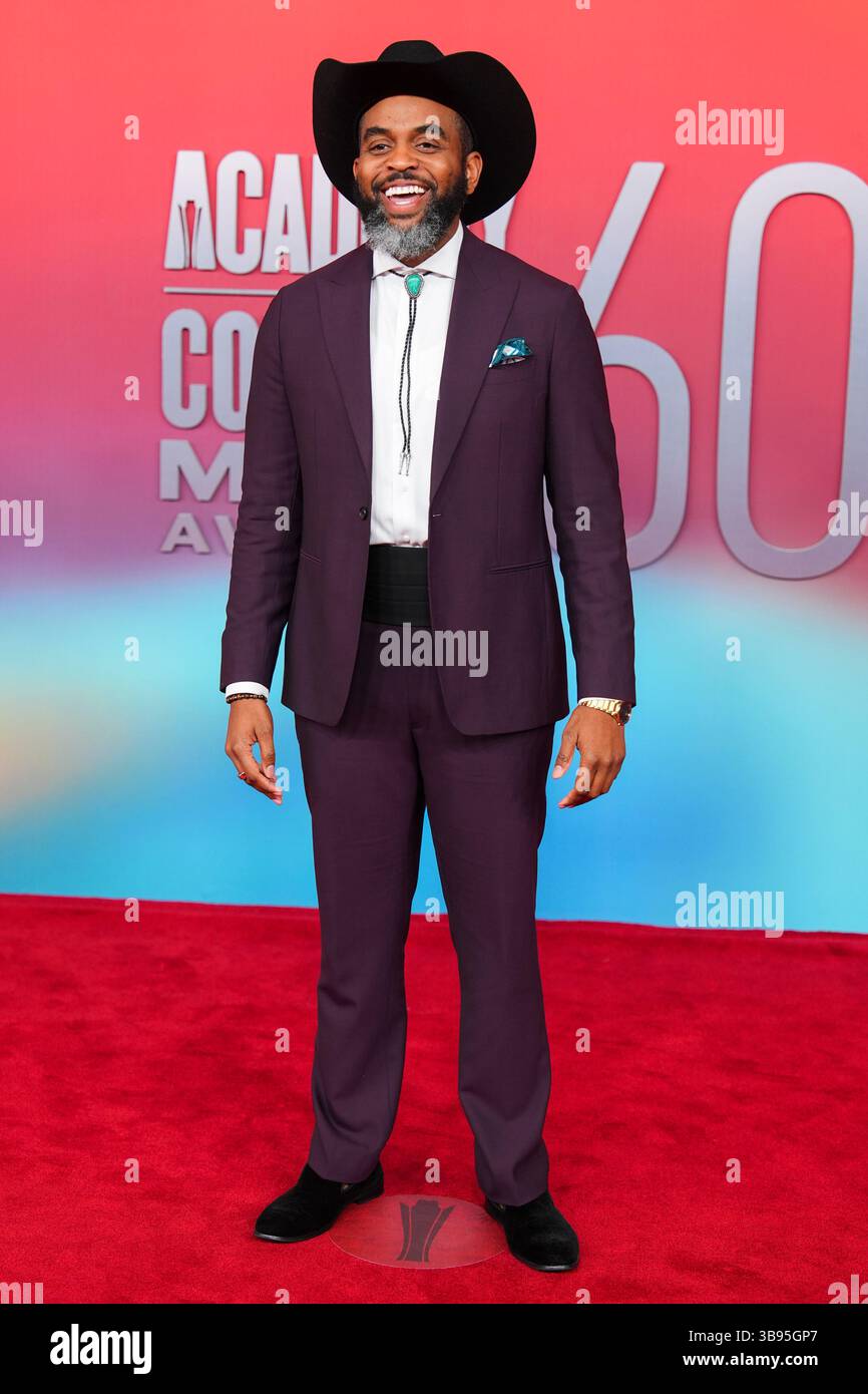 Albert Lawrence arrives at the 60th annual Academy of Country Music ...