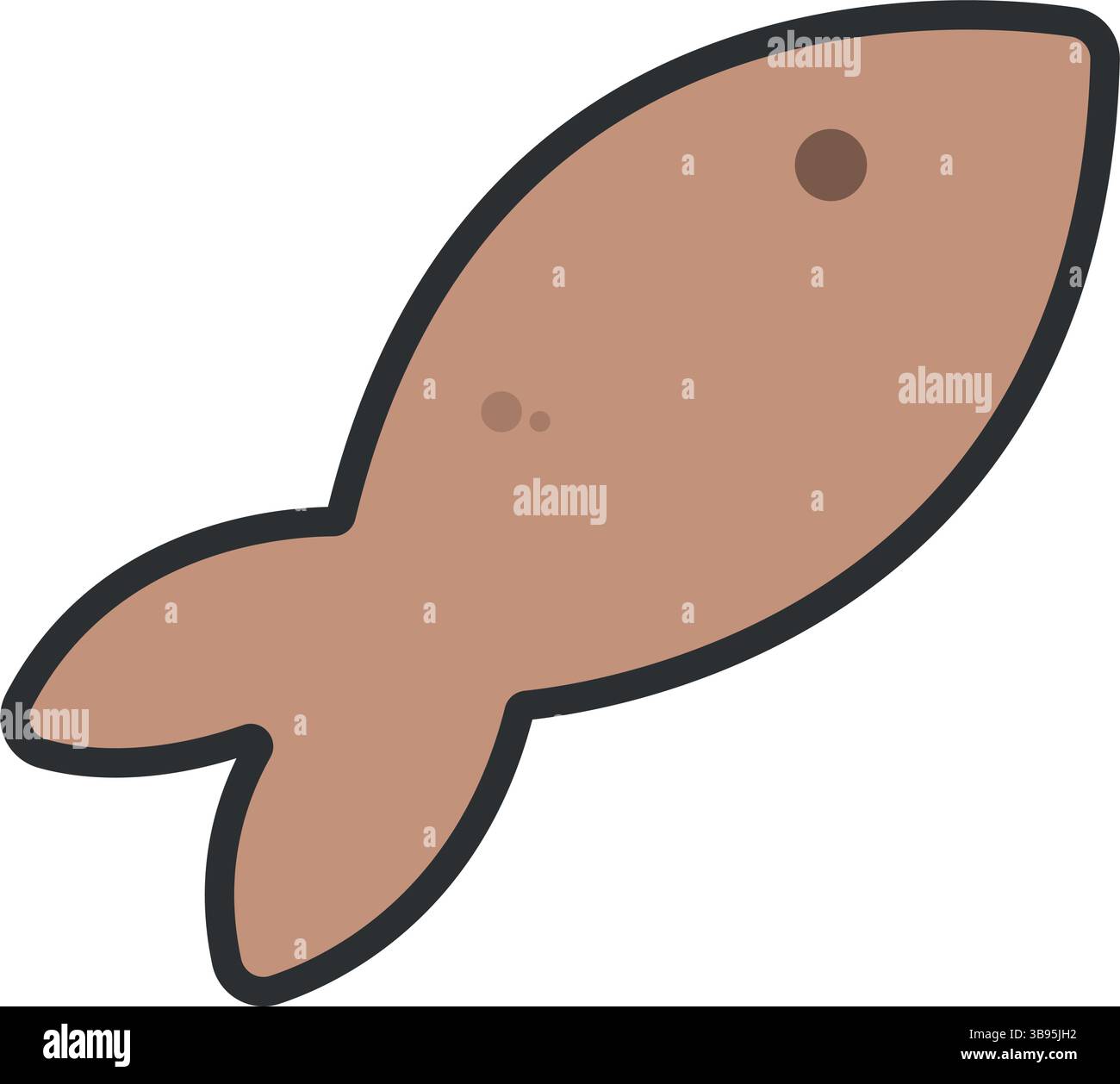 Brown fish cartoon. Vector illustration Stock Vector Image & Art - Alamy