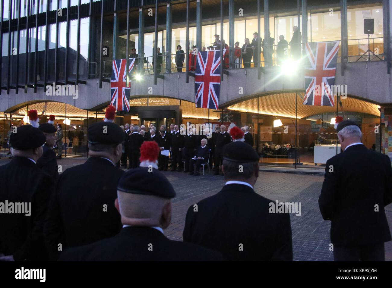 Veterans, Band of the Royal Regiment of Fusiliers and members of the ...
