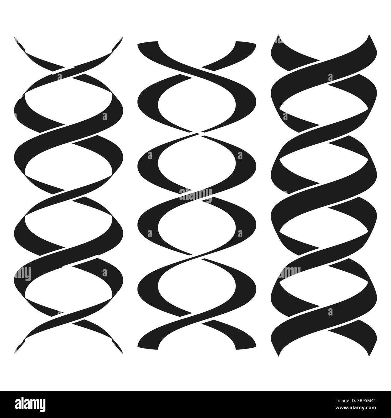 DNA strand design. Spiral helix pattern. Genetic curve structure ...