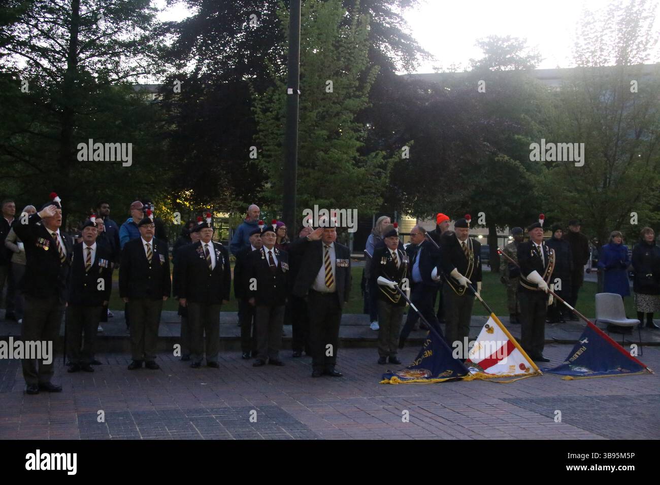 Veterans, Band of the Royal Regiment of Fusiliers and members of the ...