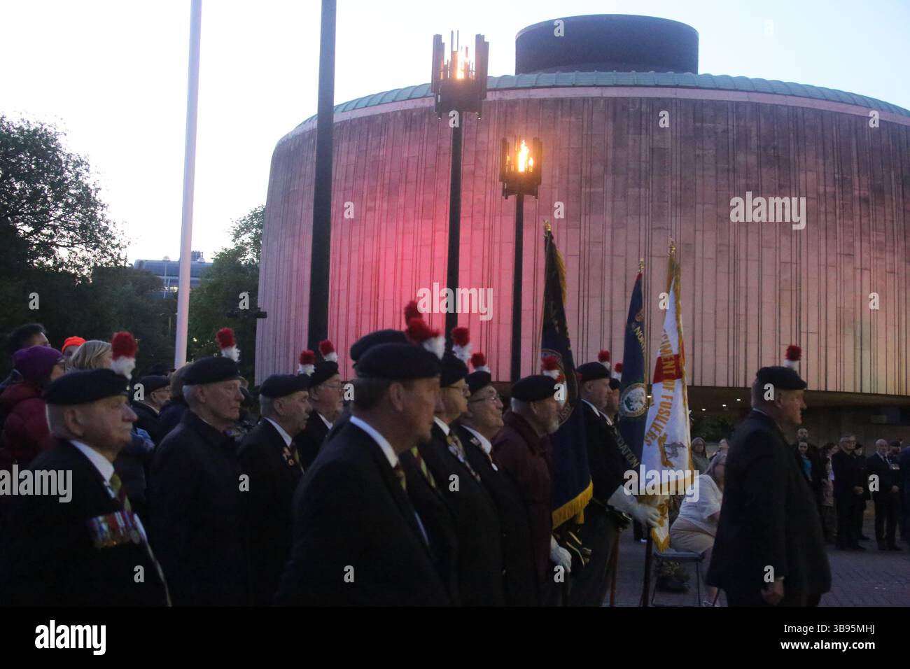 Veterans, Band of the Royal Regiment of Fusiliers and members of the ...
