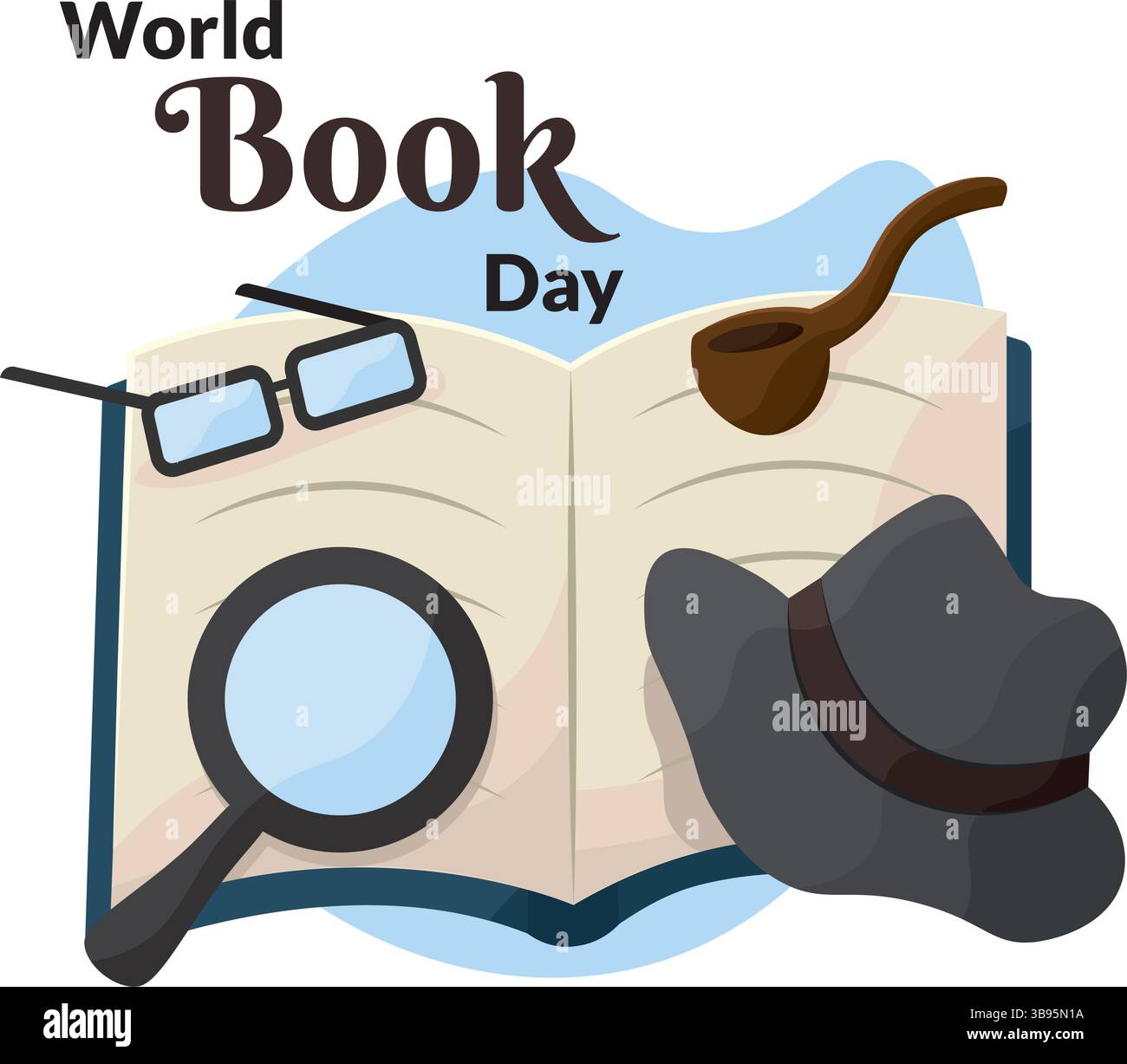 Detective tools book icon. Vector illustration Stock Vector Image & Art ...