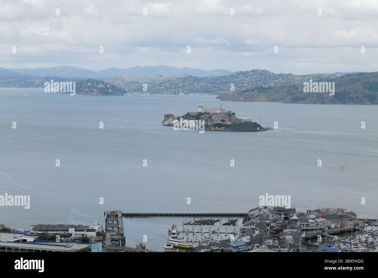 The notorious Alcatraz Island and maximum-security federal penitentiary ...