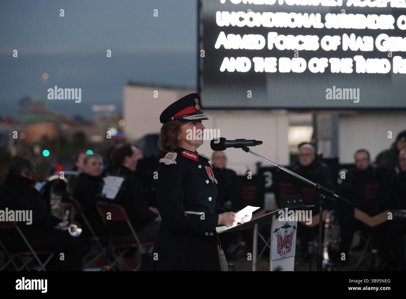 South Shields, England, 8 May 2025. The Lord Lieutenant of Tyne and ...