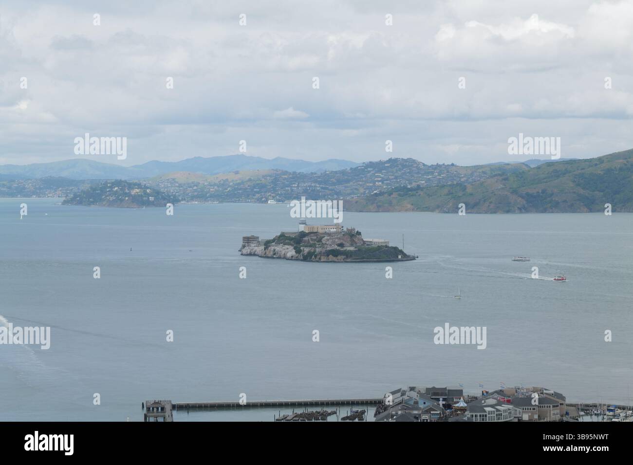 The notorious Alcatraz Island and maximum-security federal penitentiary ...
