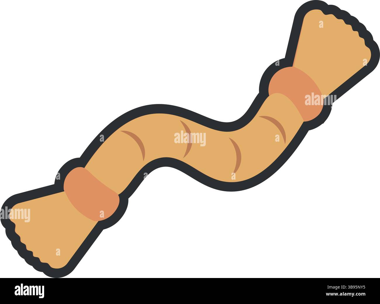 Chew toy twisted rope. Vector illustration Stock Vector Image & Art - Alamy