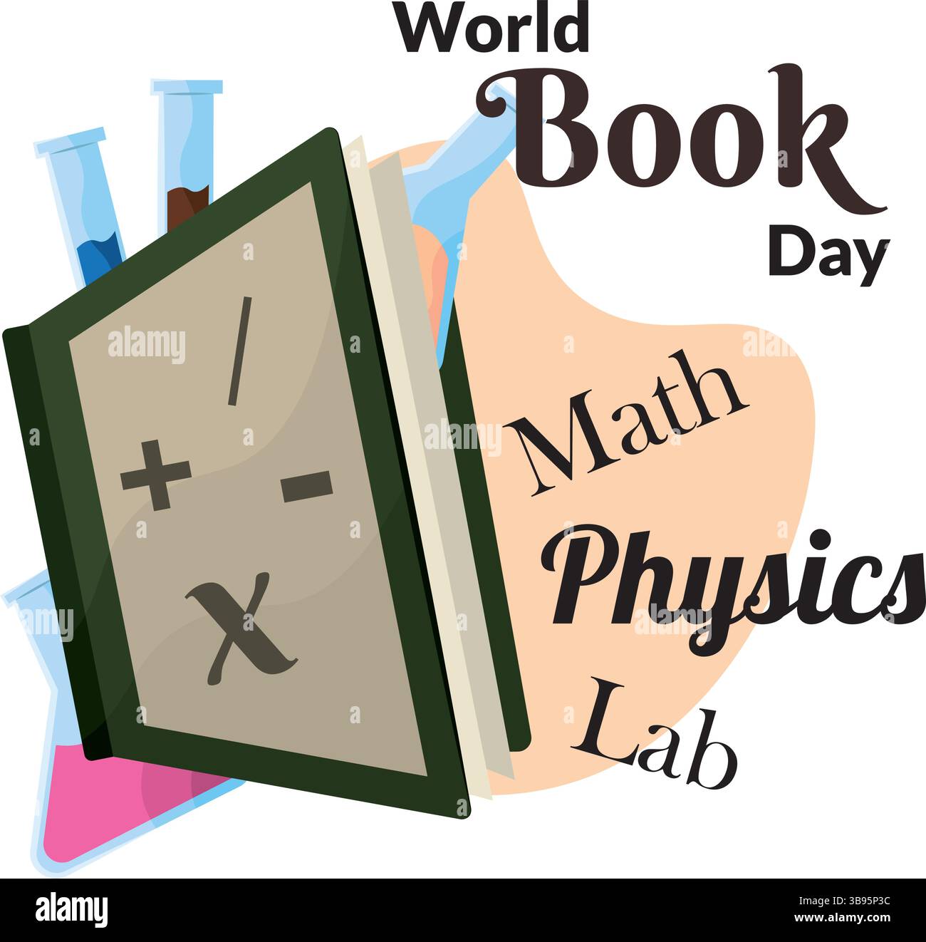 Math physics science book. Vector illustration Stock Vector Image & Art ...