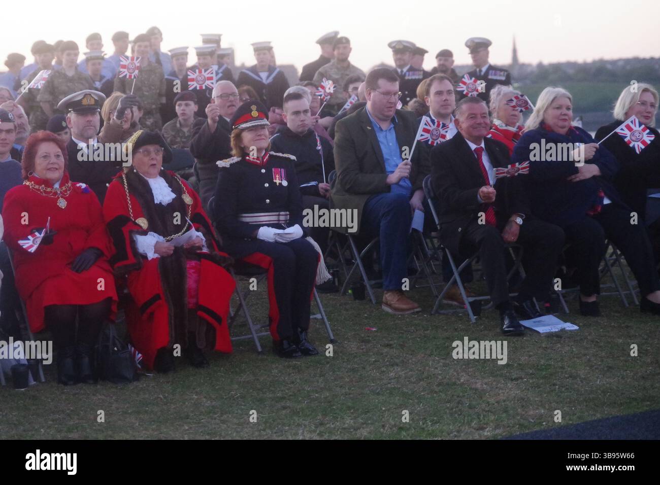 South Shields, England, 8 May 2025. The Mayor of South Tyneside ...