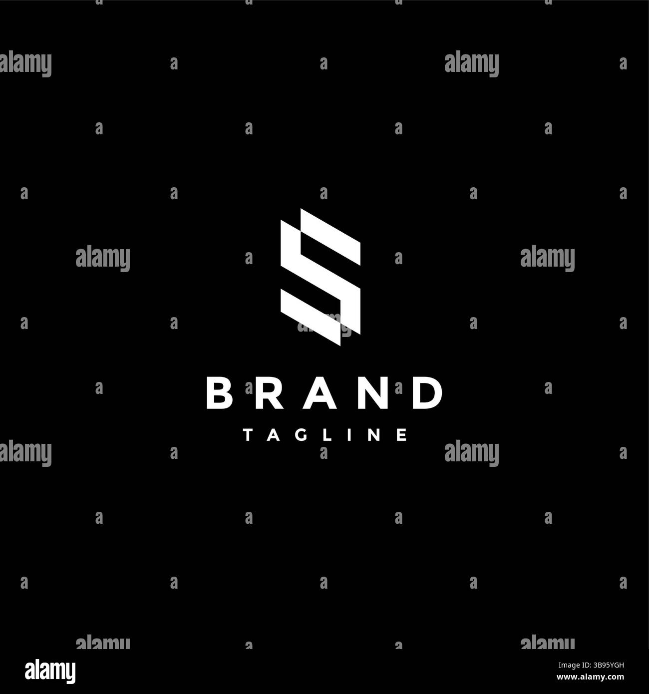 Sharp Initial Letter S Logo Design. Bold Letter S With Sharp Edges Logo ...