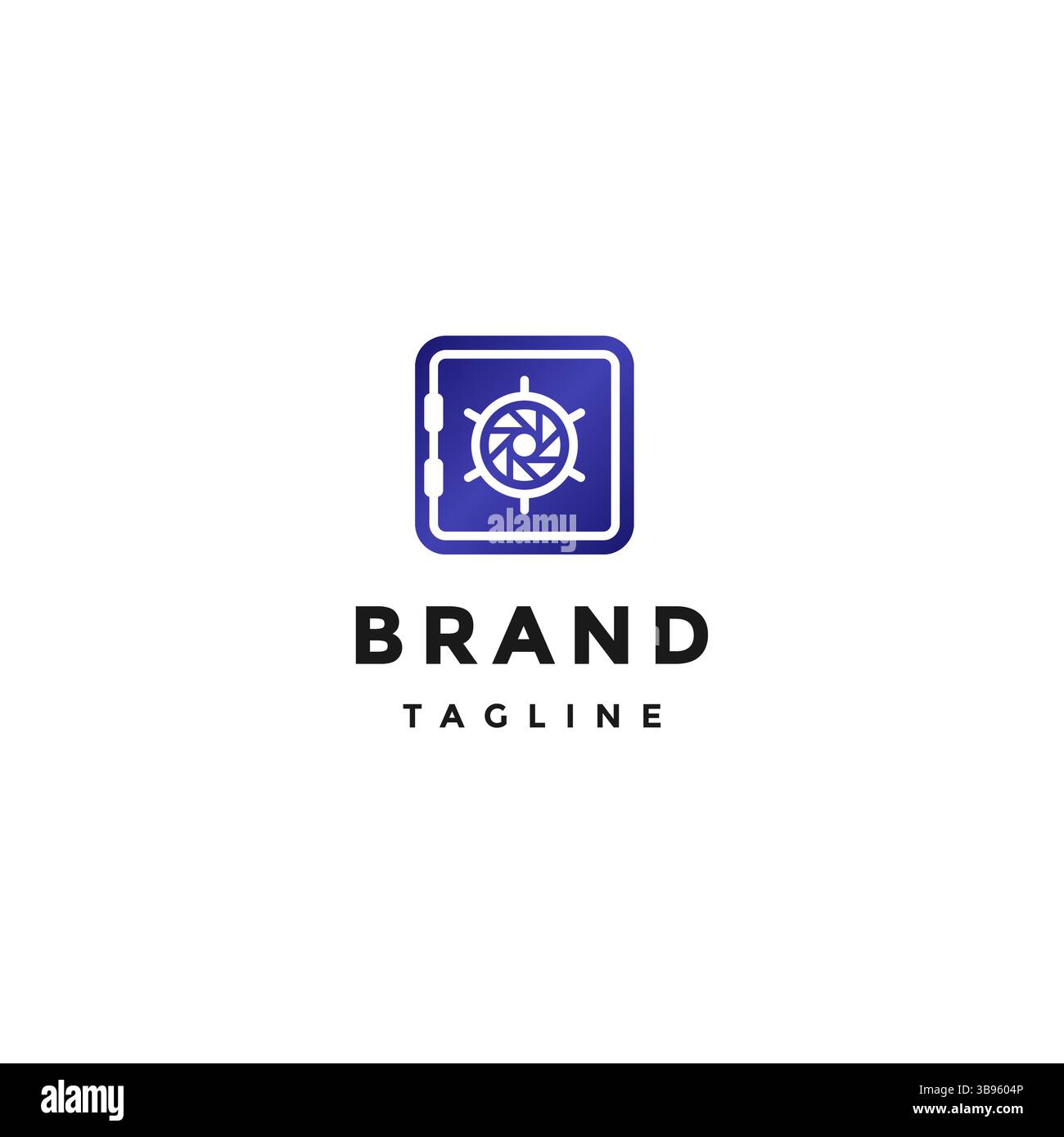 Simple Vault Photo Protection Logo Design. Vault Icon With Shutter ...