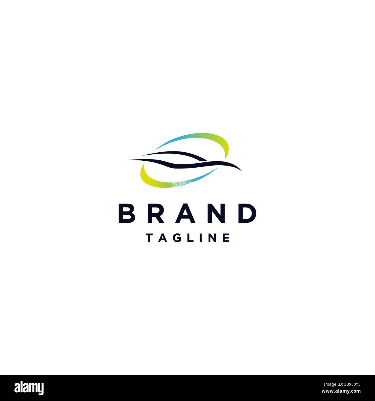 Global Car Silhouette Lines Logo Design. Car Silhouette Between Two ...